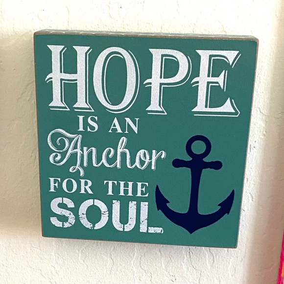 Wall Decor | 4 For 1 Hope Wood Block Sign | Poshmark